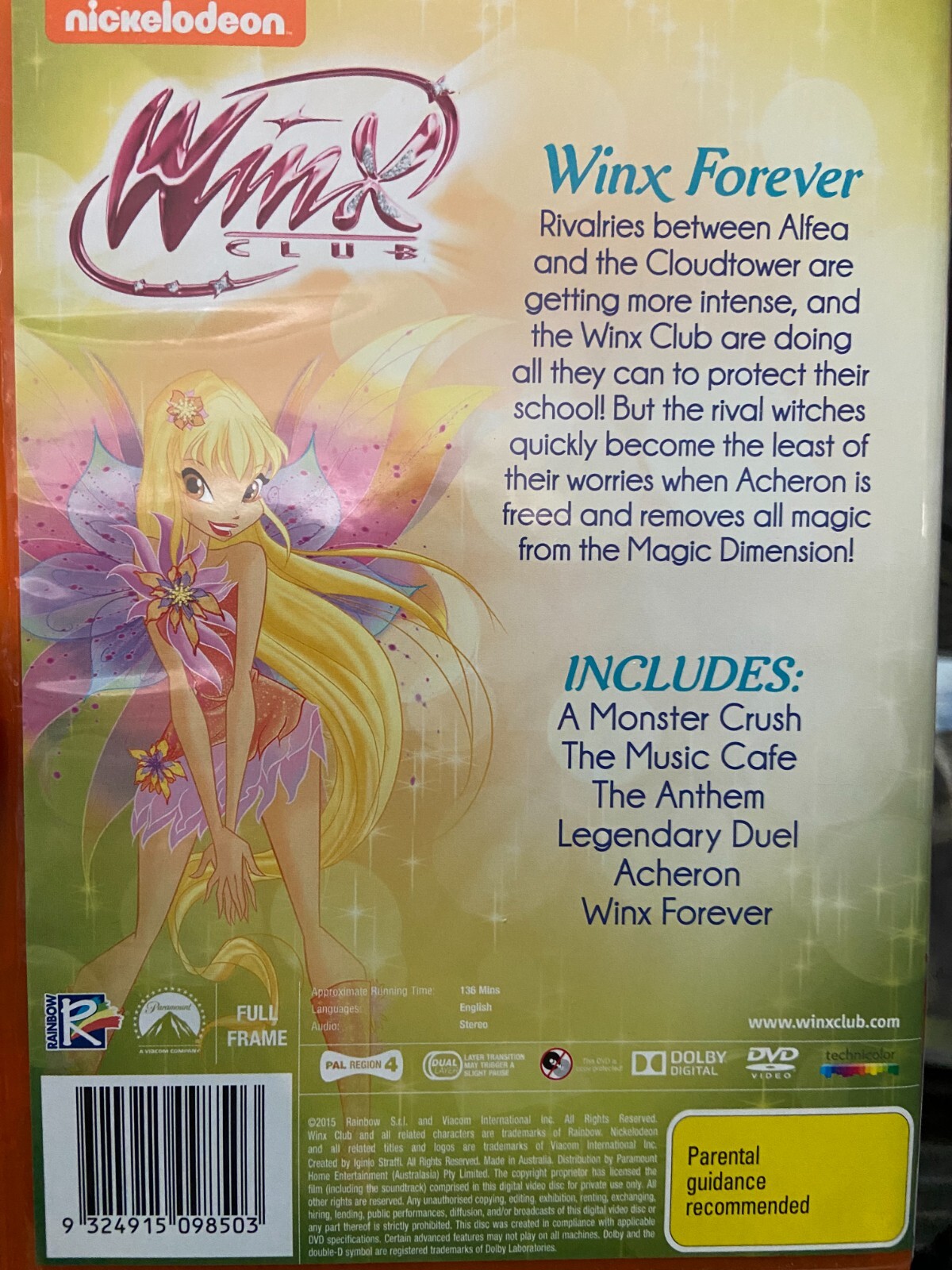 Winx Club Season 6 Volume 4 : Winx Forever region 4 DVD (cartoon kids ...