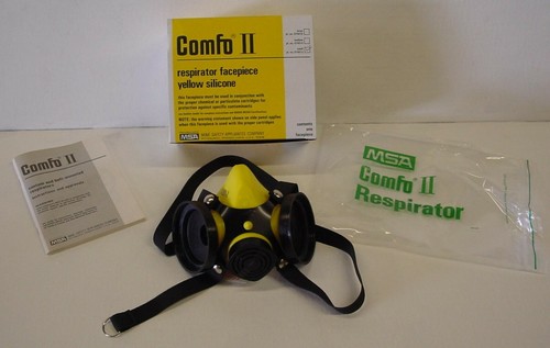 COMFO II RESPIRATOR Small Facepiece Black Works w/ Binks Cartridges NOT ...