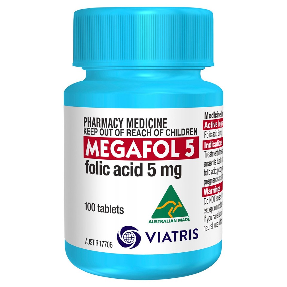 MEGAFOL 5MG 100 TAB | eBay Australia