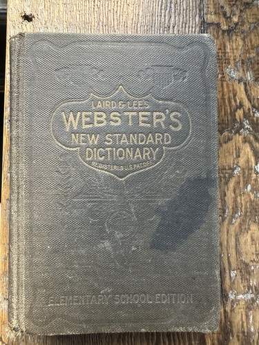 Antique Laird & Lee’s Chicago Websters New Standard Dictionary ...