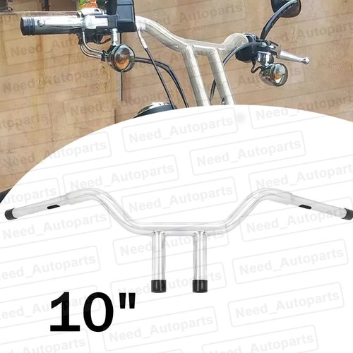 10" MX-T Bars Handlebar Sliver For Harley Softail Sportster Dyna Low ...
