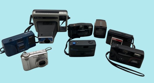 Lot of 8 Assorted Digital Cameras Kodak, Chinon, Nikon & More | eBay