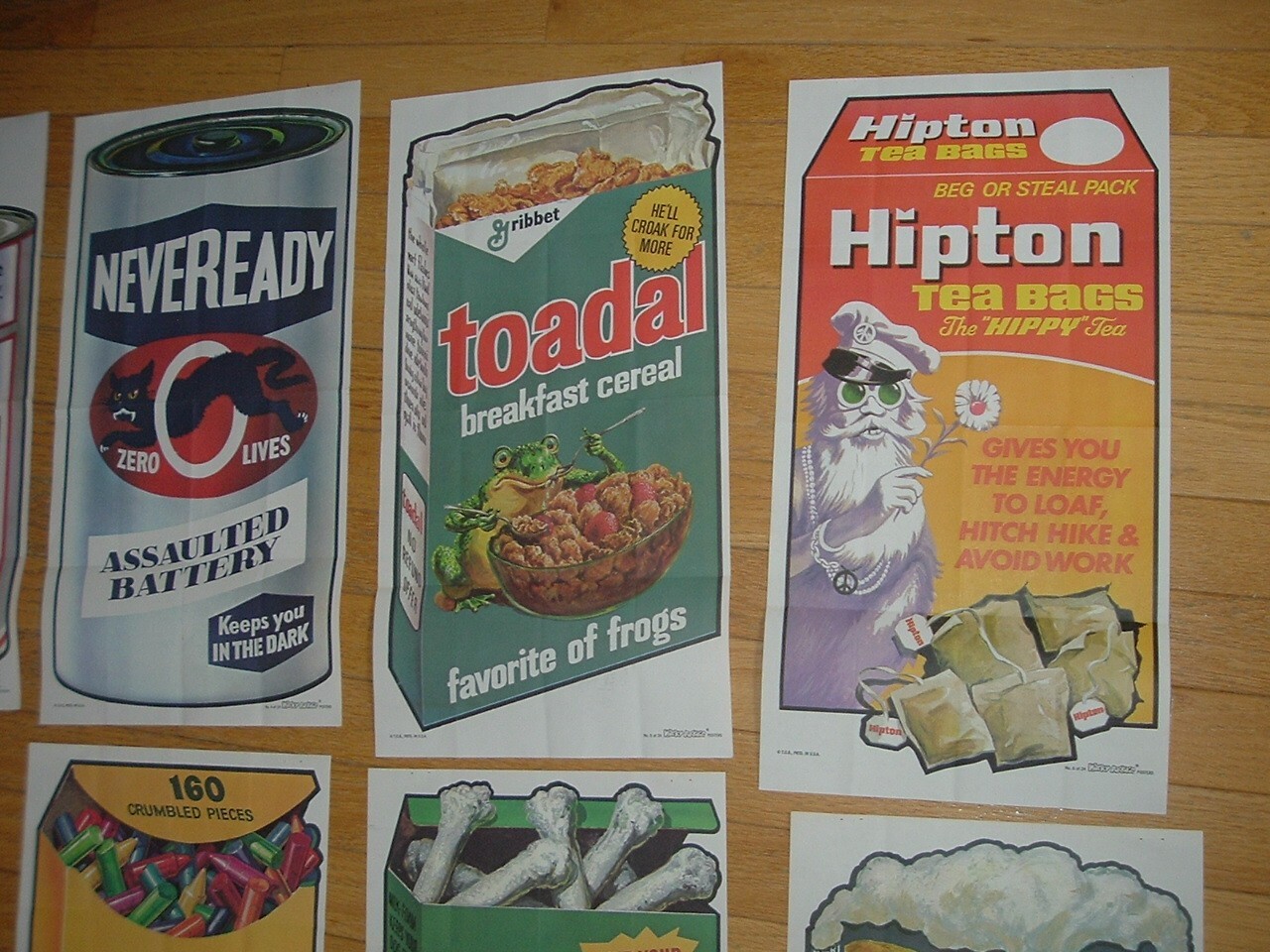 1973 Topps Wacky Packages Large Posters Full Set of 24 + Wrapper Toadal ...