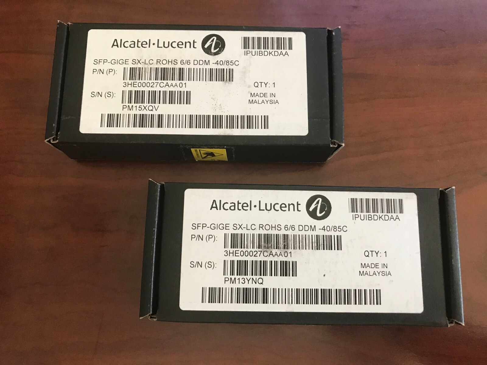 LOT of 2 - Alcatel Lucent 3HE00027CA SFP-GIGE SX-LC ROHC 6/6 DDM-40/85C | eBay