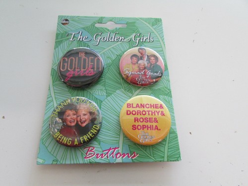 Set of 4 The Golden Girls TV Series Round Buttons Pins - New | eBay