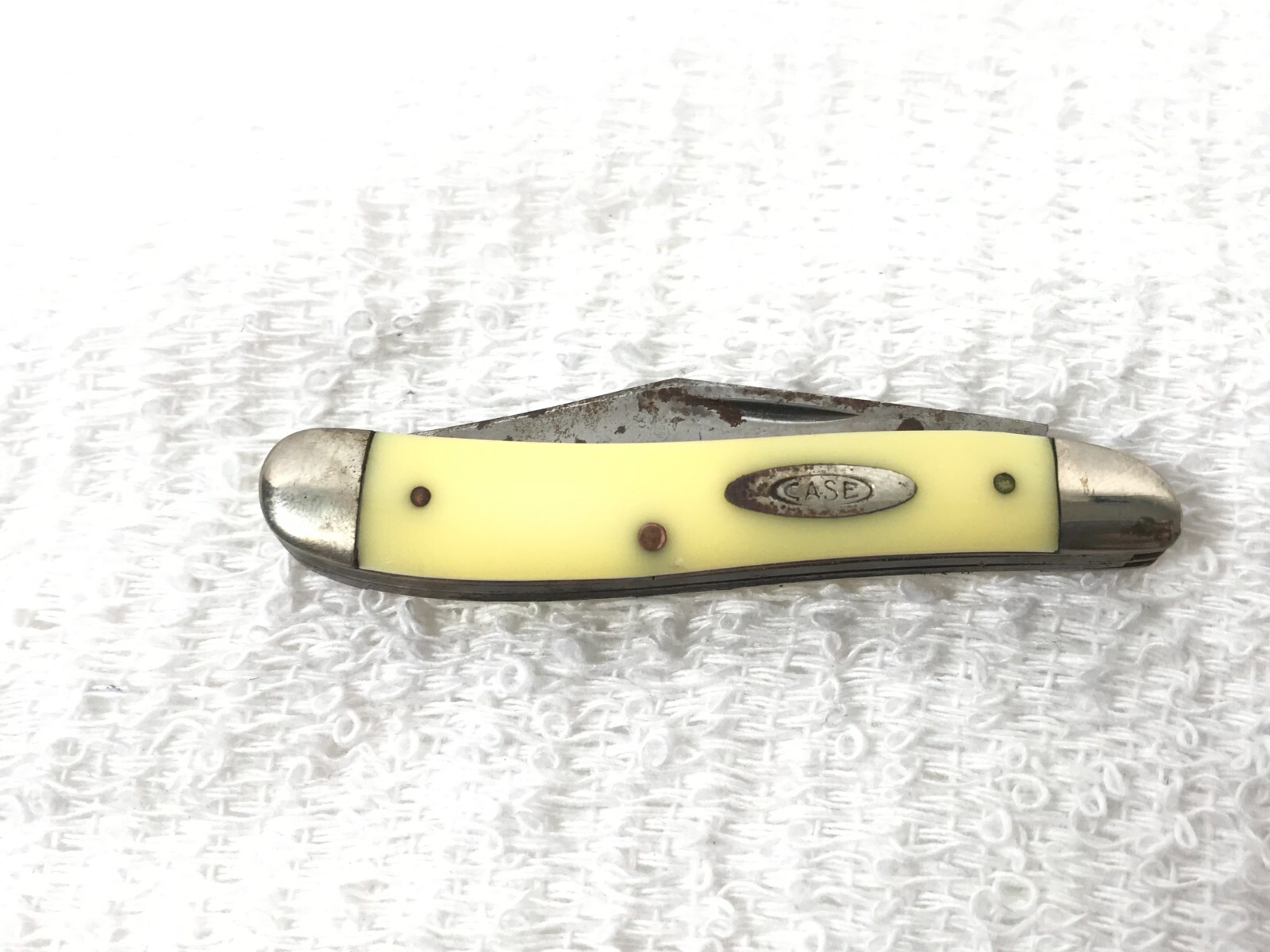 CASE XX KNIFE MADE IN USA 1940-64 NO DOTS #3220 PEANUT VINTAGE FOLDING ...