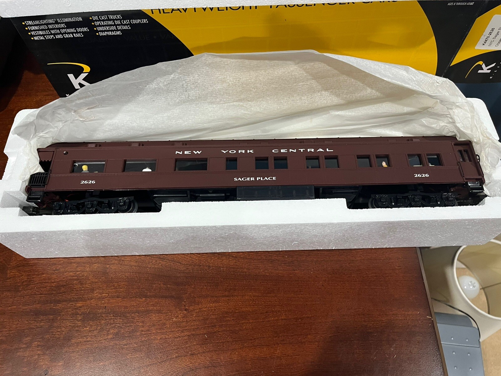 K-Line New York Central Passenger Car K4470-2626 Sager Place | eBay