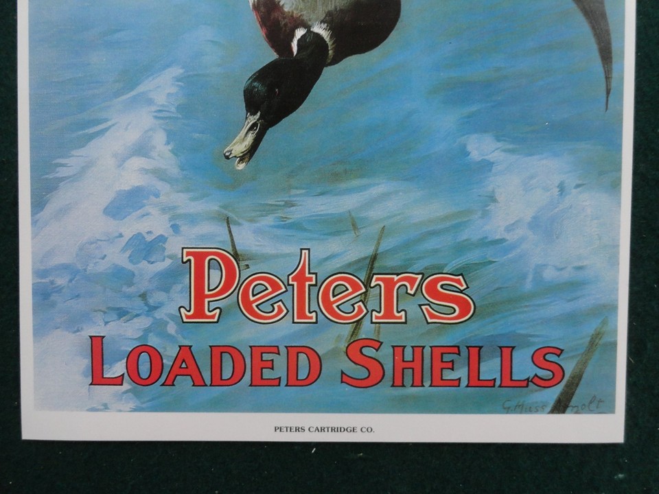 Peters Cartridge Company Advertising Poster, Peters Loaded Shells | eBay