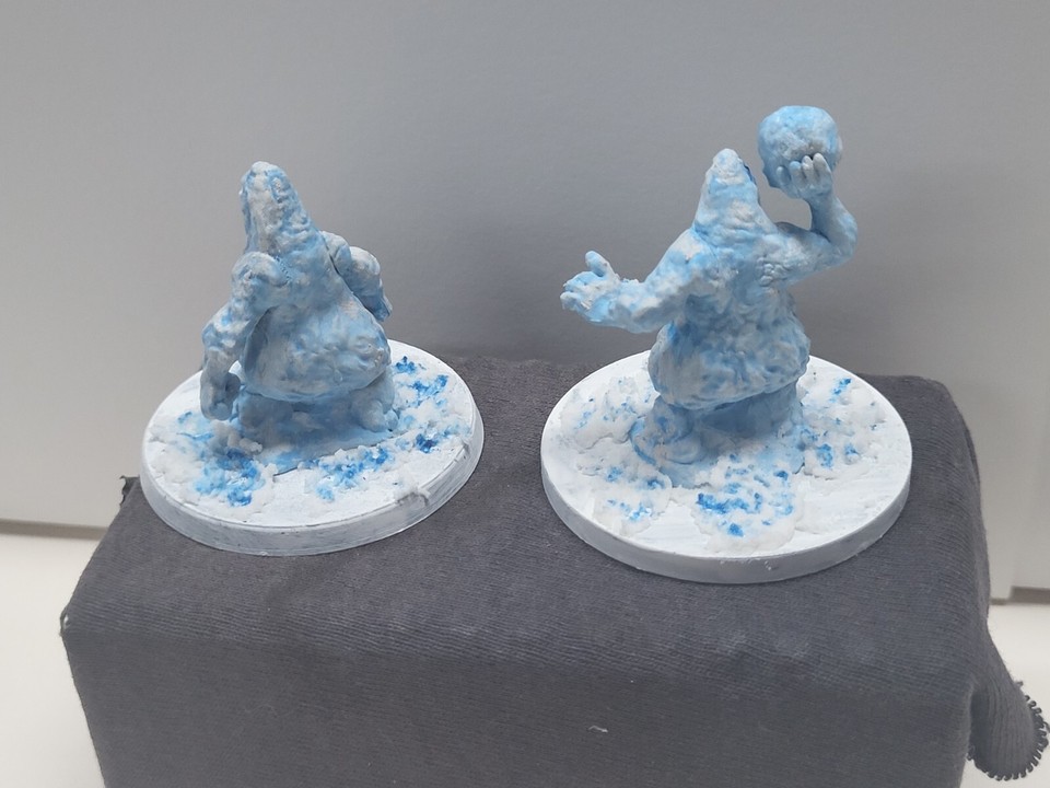 Dungeons & Dragons Wiz Kids, Snow Golems Painted Nolzur's Marvelous ...