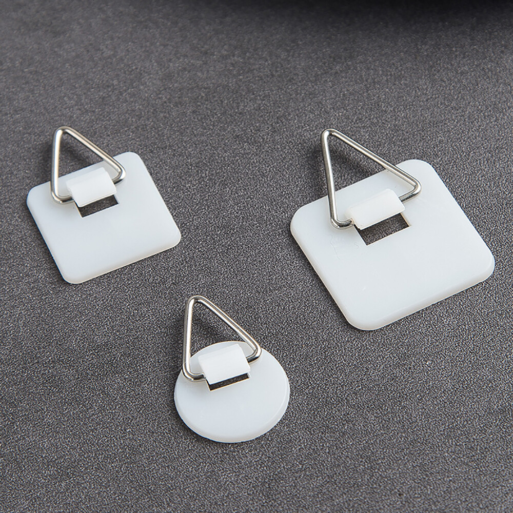 40 Pcs Invisible Adhesive Plate Hanger Vertical Plate Holders for Plate ...