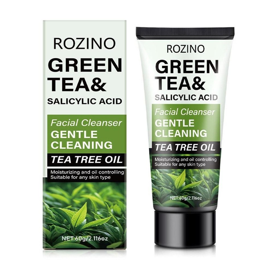 Green Tea & Salicylic Acid Facial Cleanser, Gentle Tree Tea Cleaning ...
