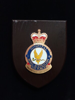 🇦🇺Royal Australian Air Force RAAF Wall Plaque Crest No. 6 RAAF Hospital ...