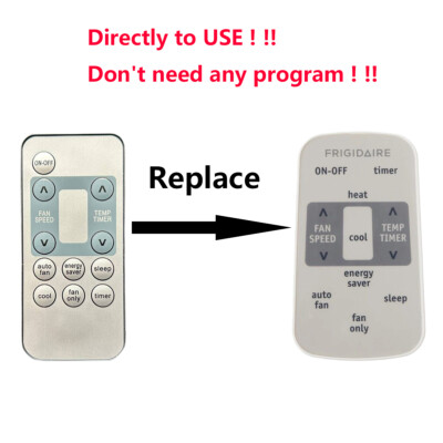 Remote Control For Frigidaire LRA087AT7 FRA085AT7 FFRE12L3Q1 Air ...