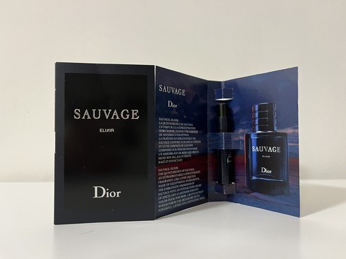 SAUVAGE ELIXIR By DIOR ELIXIR 1ML 0.03 OZ CARDED SAMPLES LOT OF 2X ...