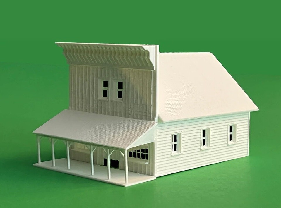 Old Western Frontier Town Building House Model Kit HO Scale Unpainted ...