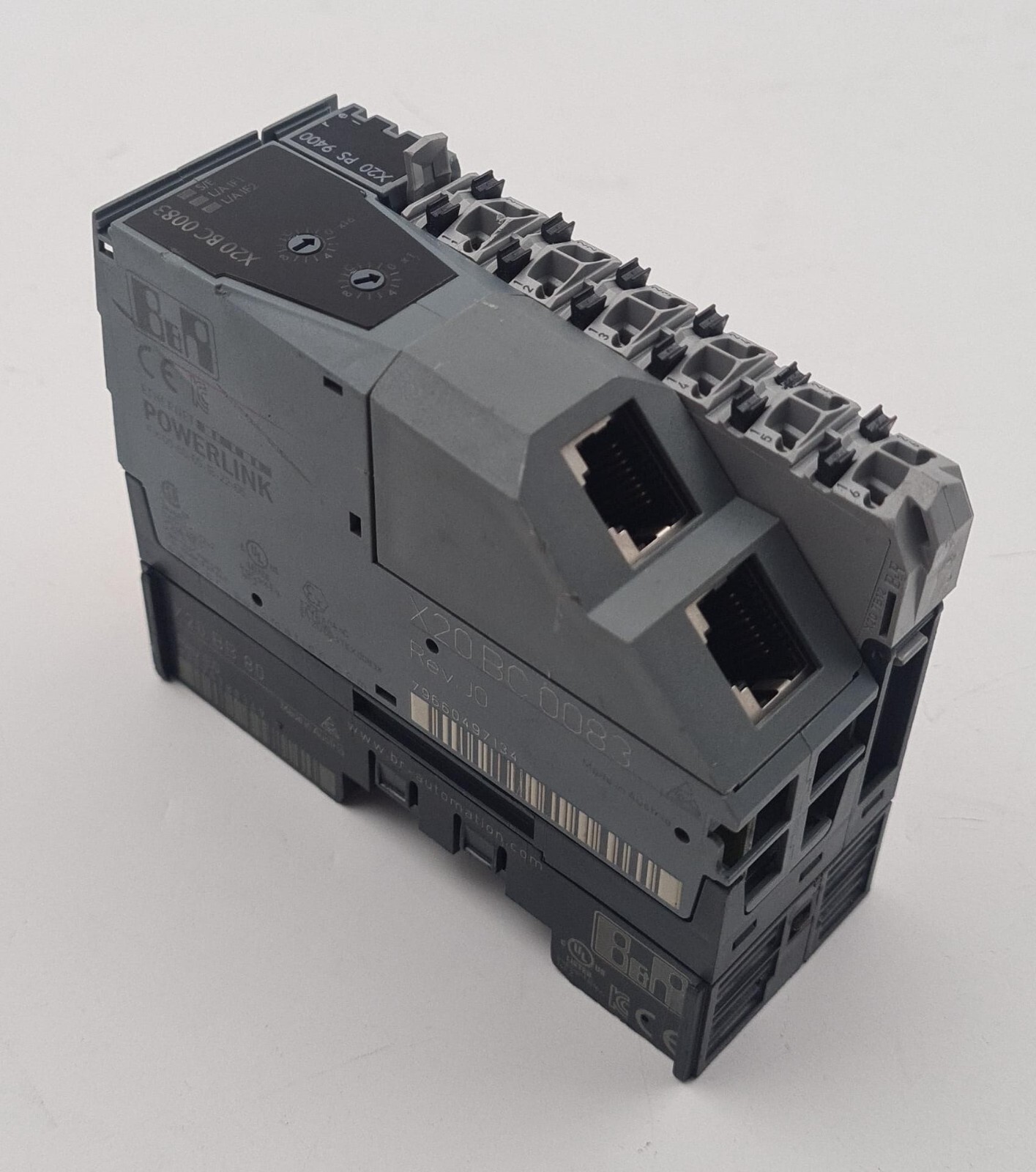 B&R X20 BC 0083 Digital Control ETHERNET POWERLINK & X20 PS 9400 X20 BB ...