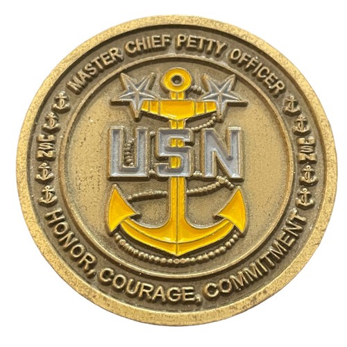 U.S. Navy Master Chief Petty Officer Challenge Coin 1.5" - USN | eBay