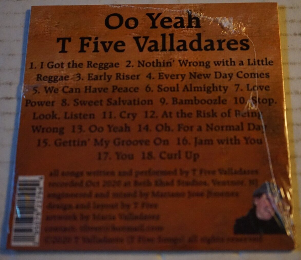 Oo Yeah T Five Valladares Private Lock Atlantic City Rock Cd 2020 New ...
