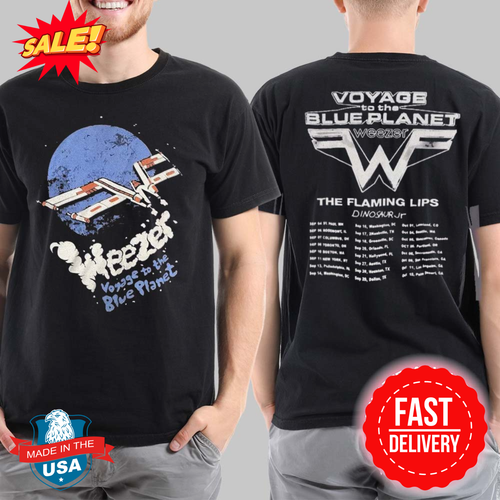 Weezer Voyage To The Blue Planet Tour Merch Concert Music 2024 T-Shirt ...