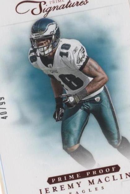 2012 Panini Prime Signatures - Jeremy Maclin #60 Prime Proof Red /99 ...