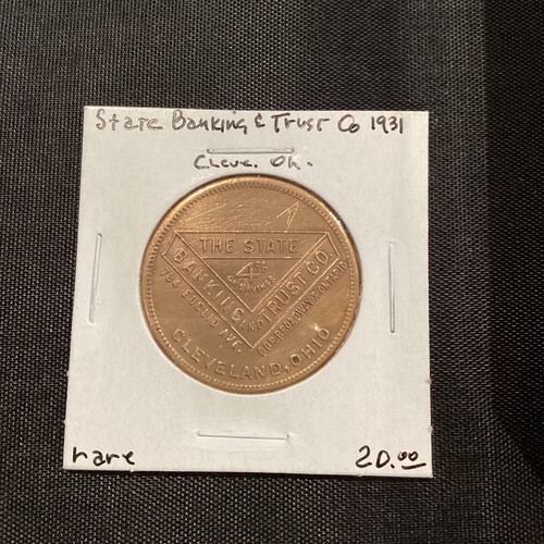 1931 State Banking & Trust Co Cleveland Coin Ohio Token | eBay