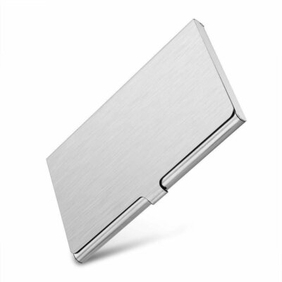 Pocket Aluminum Steel & Metal Business Card Holder Case ID Credit ...