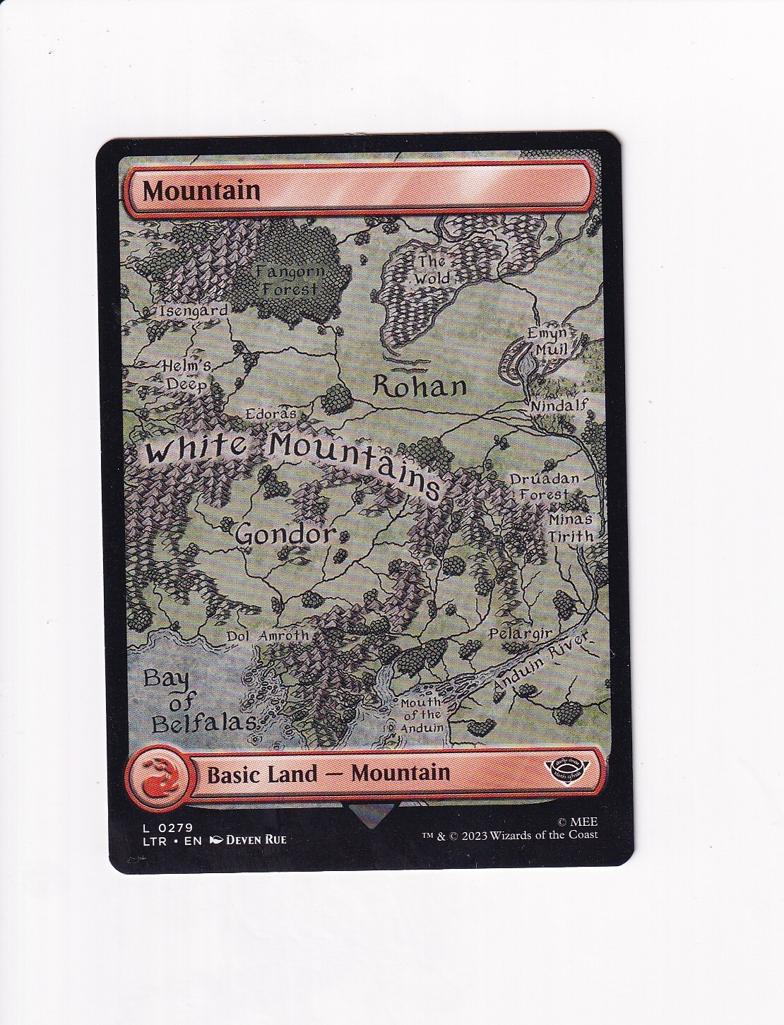 2023 MTG MAGIC THE GATHERING LORD OF THE RINGS BASIC LAND MOUNTAIN 279 (#2) | eBay