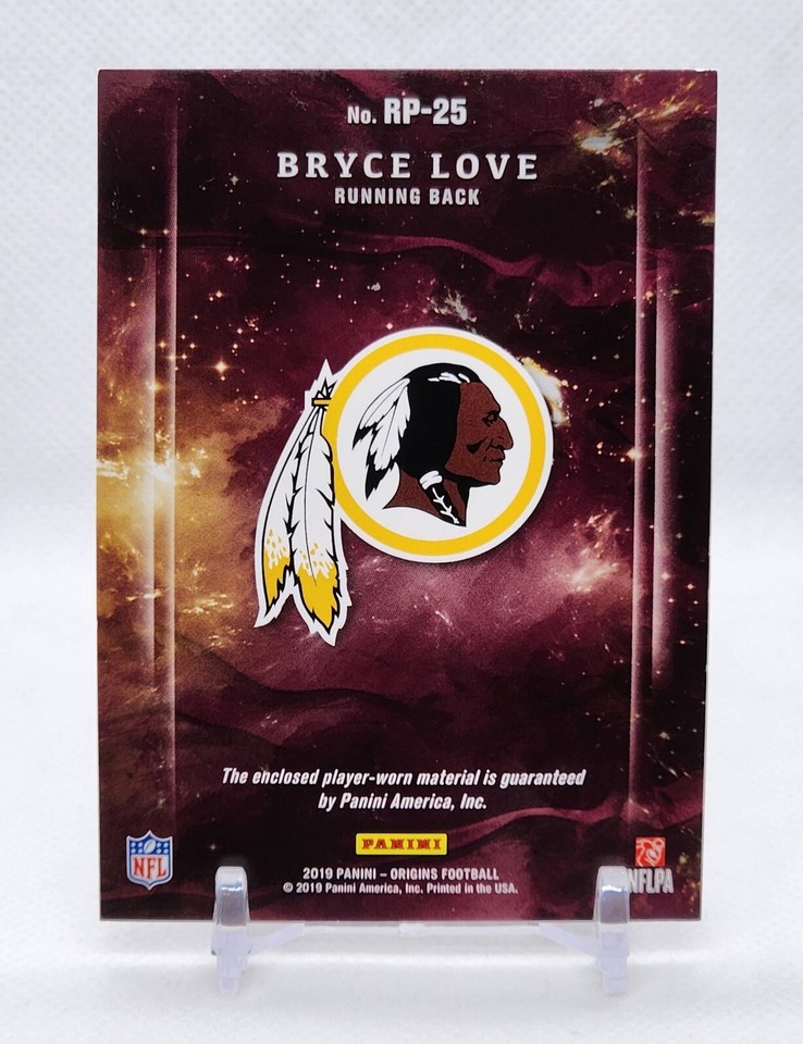 2019 Panini Origins BRYCE LOVE Patch /99 REDSKINS/COMMANDERS #RP-25 | eBay