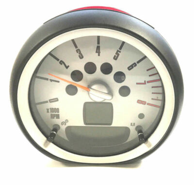MINI Rev Counter Silver Trim Tachometer R55 R56 R57 R58 R59 R60 R61 ...