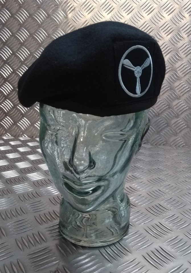 RAF SAC Beret Cap Black Service Dress With Senior Aircraftman Patch ...