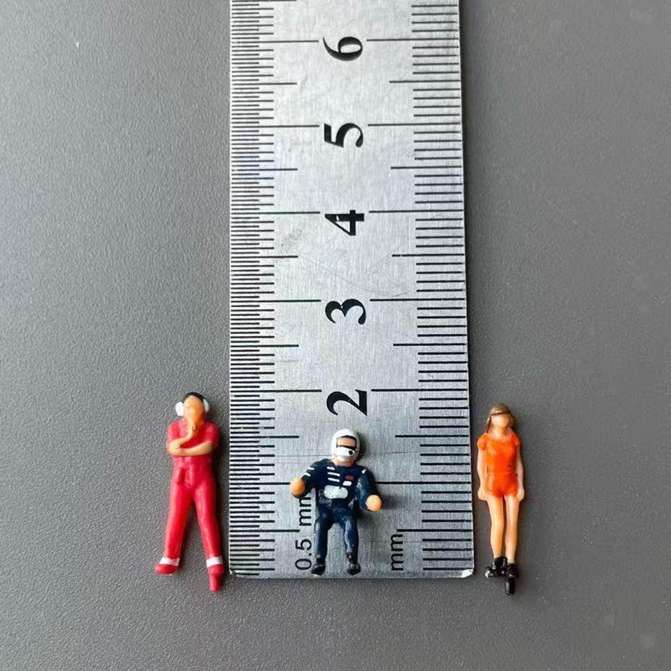 15 Pieces 1/87 Miniature Figures Ornaments Tiny Mini People Figurines ...
