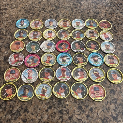 Lot Of 41 MLB Bottle caps- Bo Jackson, Boggs, Henderson, Mattingly 1991 ...