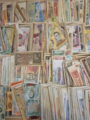 1000 PCS HISTORIC BANKNOTES FROM WORLDWIDE...DEALER LOT,COLLECTION N:3 ...