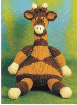Home Printed Knitting Pattern - Cuddly Giraffe Soft Toy - 26cm Tall ...
