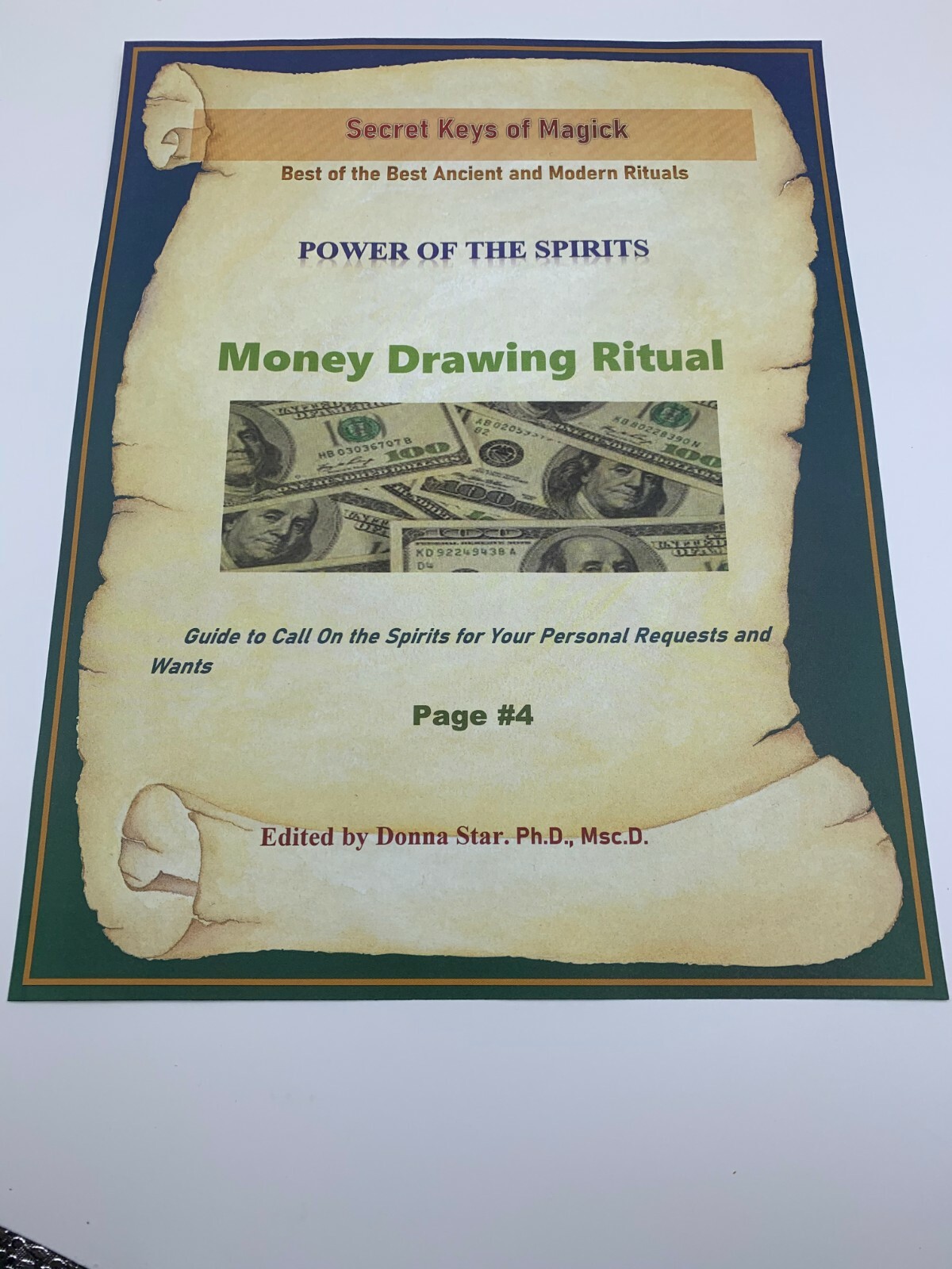MONEY DRAWING RITUAL One Spell from Book of Shadows by Best Spells ...