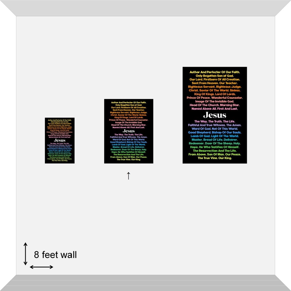 Jesus Poster - 18x24 - Names of Jesus - Titles of Jesus - Who is Jesus ...