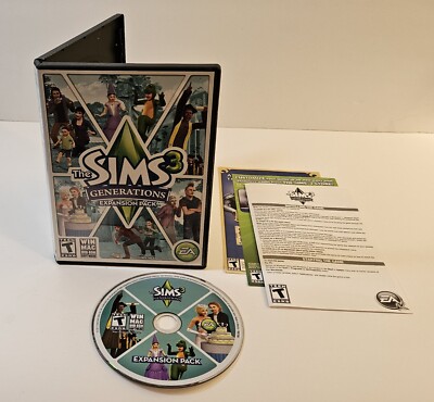 Sims 3: Generations PC DVD-Rom 2011 Windows Mac Expansion Pack Addon ...