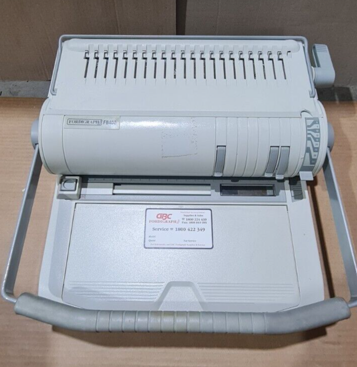 GBC Fordigraph FB400 Comb Binding Machine Almost new, no box. Made in ...