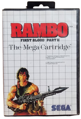 Rambo: First Blood Part II (Sega Master System) Case & Game! Cleaned ...