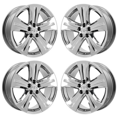19" TOYOTA HIGHLANDER PVD BRIGHT CHROME-C WHEELS RIMS FACTORY OEM 69536 ...