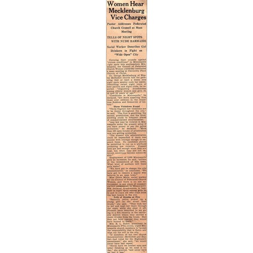 Dr. George Mecklenburg Vice Charges Wesley Methodist Church 1935 ...