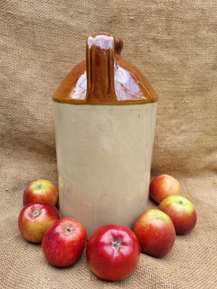 Vintage Flagon PERRY BRO'S CIDER MILLS DOWLISH WALK Display Storage Jar ...