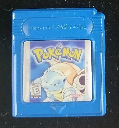 Pokemon Blue Version CART Nintendo Game boy CUSTOM ENAMEL PIN GB 1998 ...