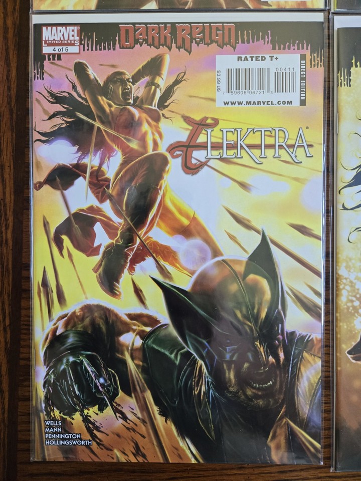 Dark Reign Elektra #1 - 5 + Variant Complete Series Lee Bermejo Marvel ...