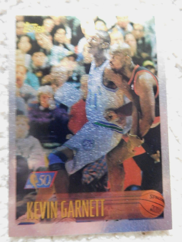 RARE Kevin Garnett 1996-97 Topps FOIL NBA At 50 Rookie RC Card#45 NR MT ...