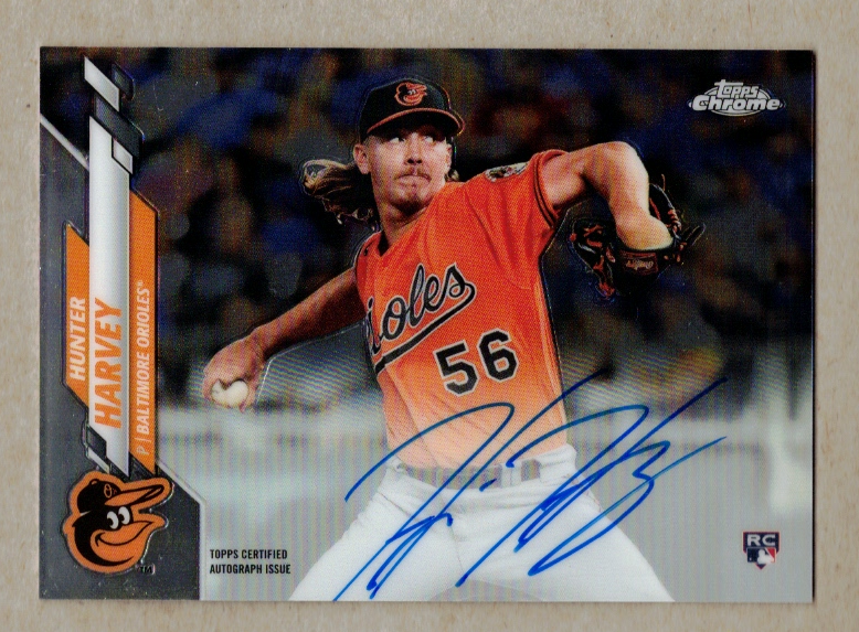 2020 - Topps Chrome - Rookie Autographs - Hunter Harvey (Orioles) #RA ...
