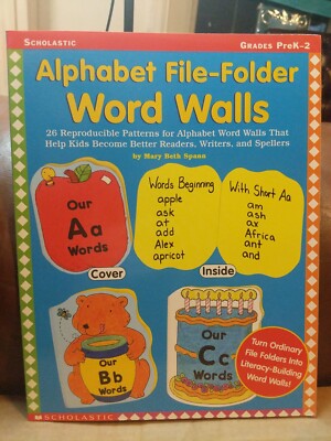 Alphabet File-Folder Word Walls PK-2: 26 Reproducible Patterns PB ...