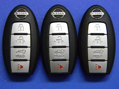 LOT OF 3 NISSAN KEYLESS ENTRY SMART KEY REMOTE FOB OEM KR5S180144106 ...