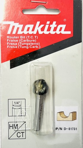 Makita 1/2 Core Box Router/Trimmer Bit 1/4 Shaft O/length 1-41/64 Cut ...