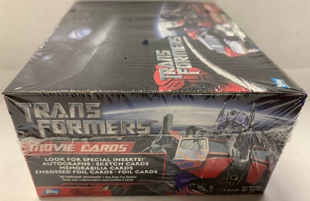 TOPPS Transformers Movie Cards Box Set Hasbro Toy Comic Dc Marvel Prime ...
